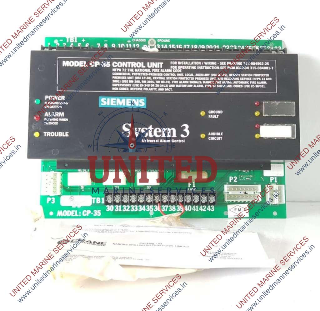 SIEMENS CP-35 UNIVERSAL ALARM CONTROL 580-184872-16 | United Marine Services