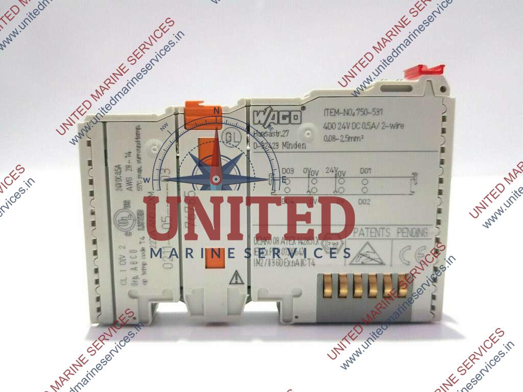 WAGO 750-531 4 CHANNEL DIGITAL OUTPUT MODULE 24VDC | United Marine Services