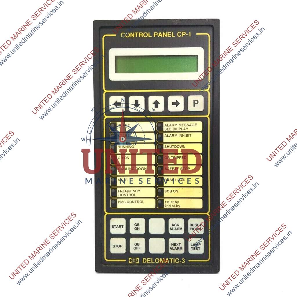 DEIF DELOMATIC-3 CONTROL PANEL CP-1 1044220050E 24V DC | United Marine ...