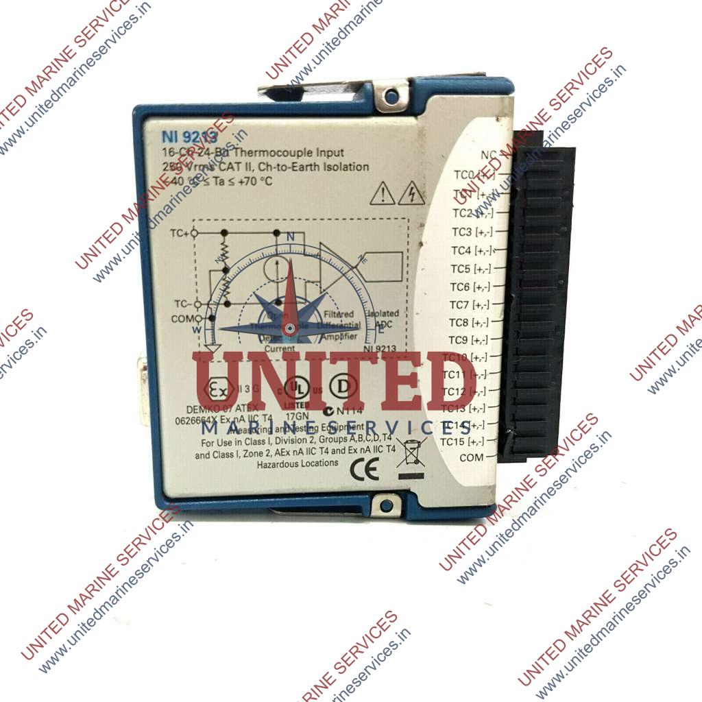 NATIONAL INSTRUMENTS NI 9213 THERMOCOUPLE INPUT (USED) | United Marine ...
