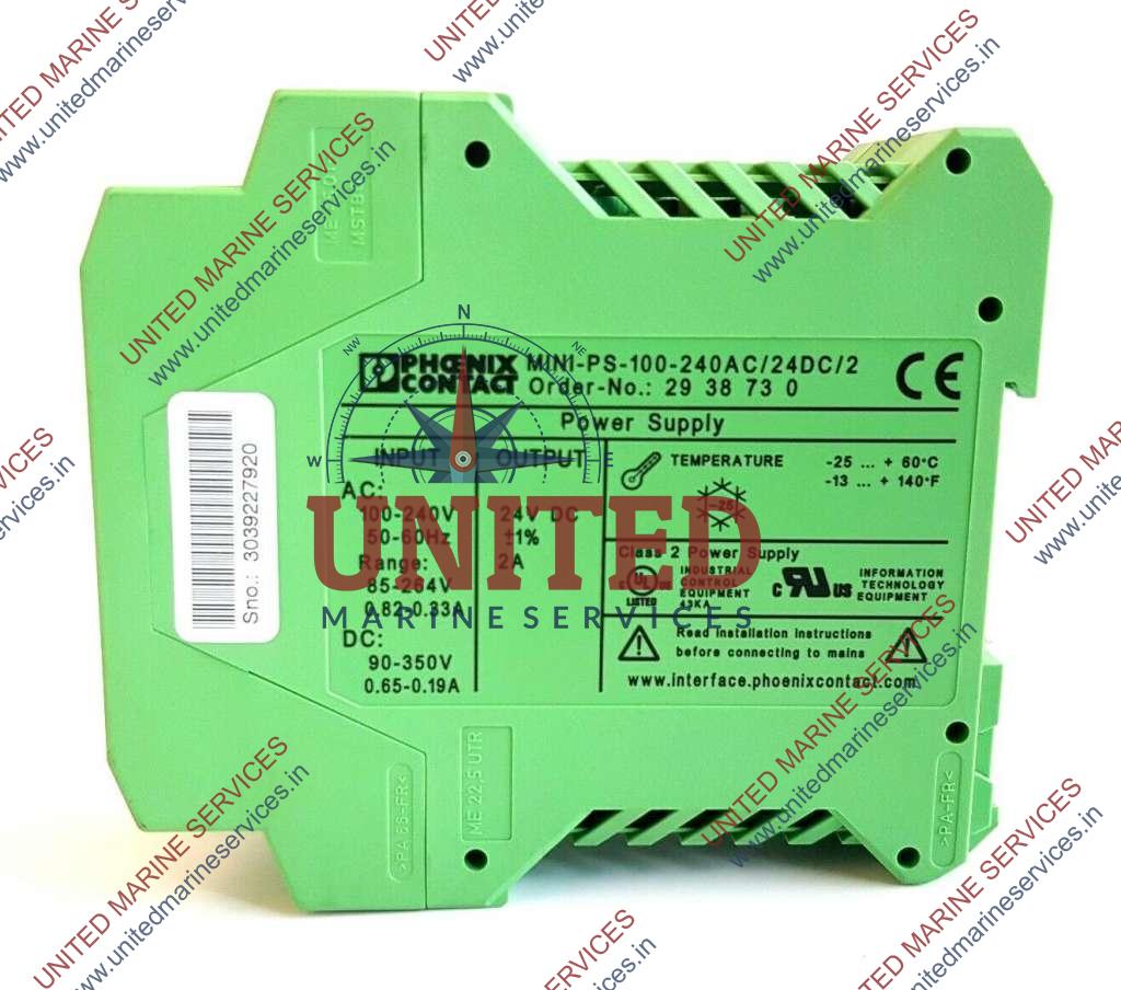 PHOENIX CONTACT MINI-PS-100-24AC/24DC/2 CLASS 2 POWER SUPPLY | United ...
