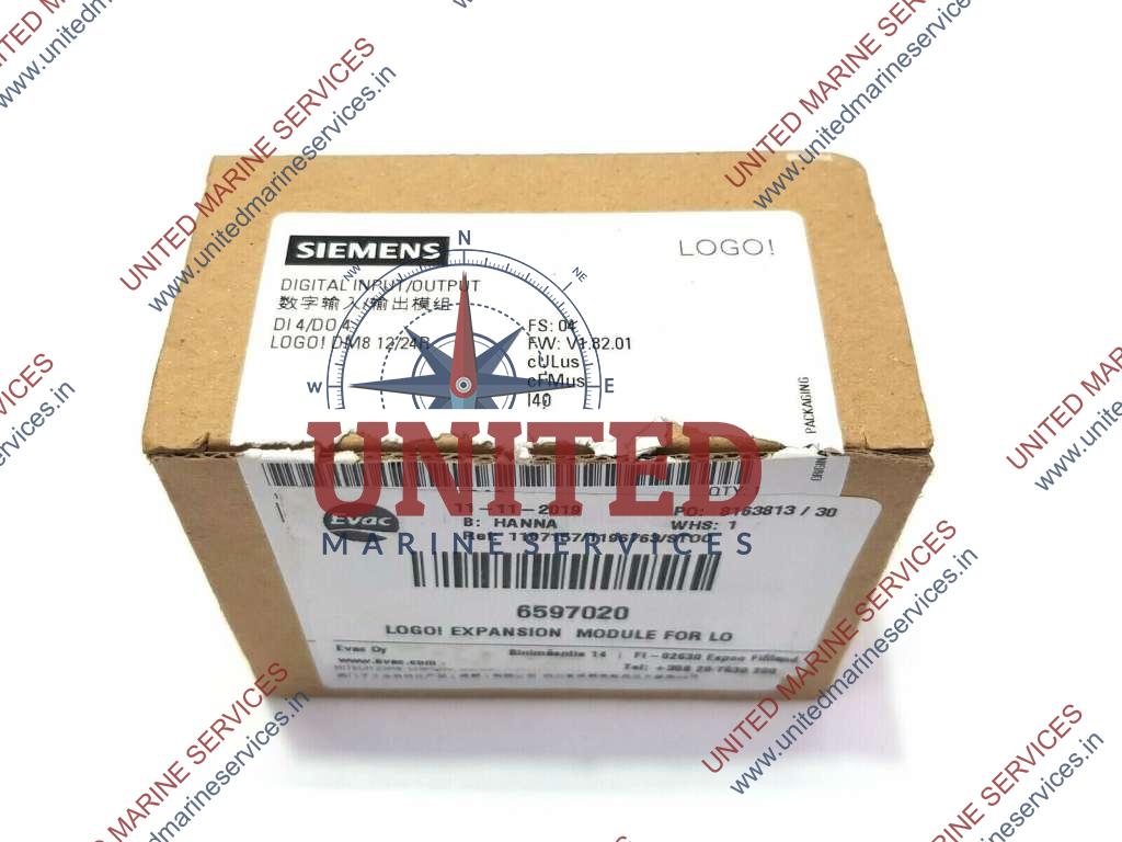 SIEMENS 6ED1055-1MB00-0BA2 EXPANSION MODULE LOGO! DM8 12/24R | United ...