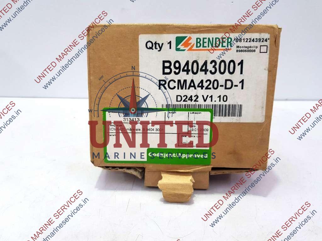 BENDER RESIDUAL CURRENT MONITOR RCMA420-D-1 | United Marine Services