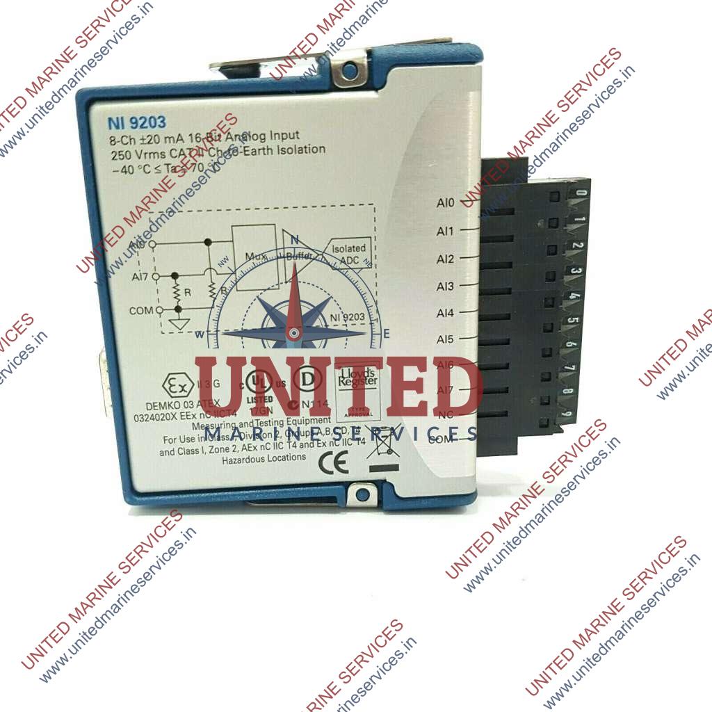 NATIONAL INSTRUMENTS NI 9203 ANALOG INPUT MODULE NI9203 | United Marine ...