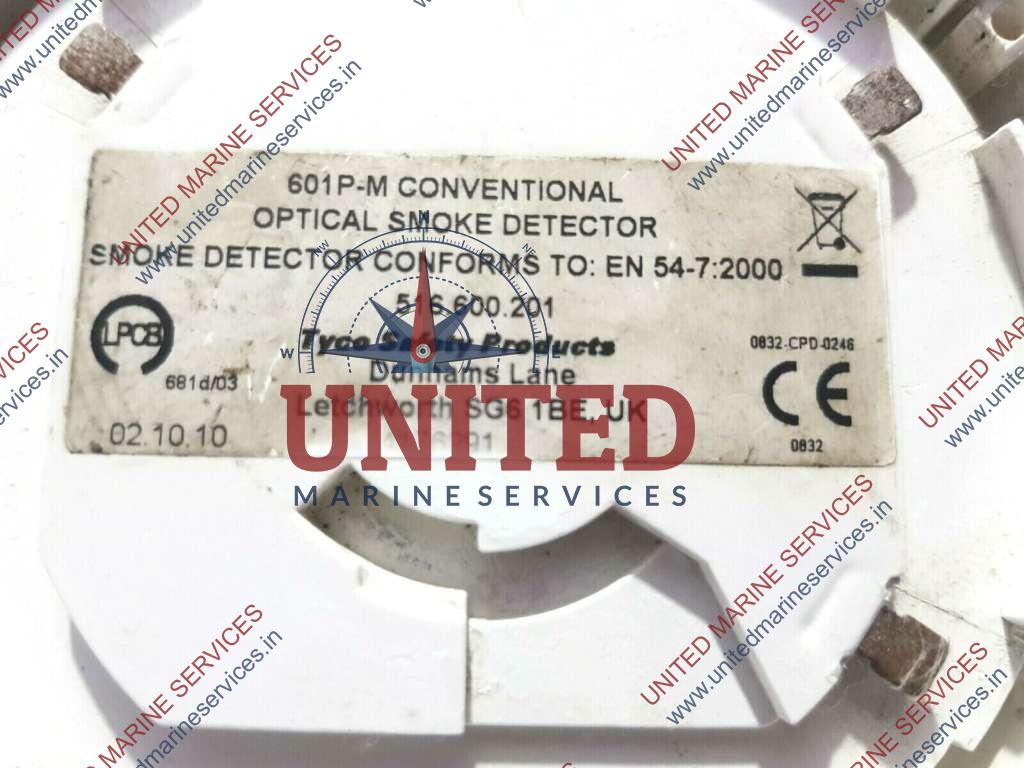 TYCO 601P-M CONVENTIONAL OPTICAL SMOKE DETECTOR 516.600.201 / LOT OF 2 ...