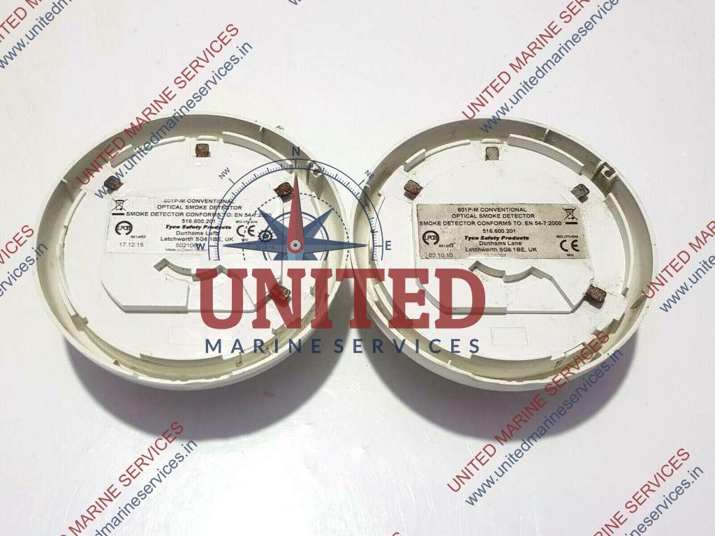 TYCO 601P-M CONVENTIONAL OPTICAL SMOKE DETECTOR 516.600.201 / LOT OF 2 ...