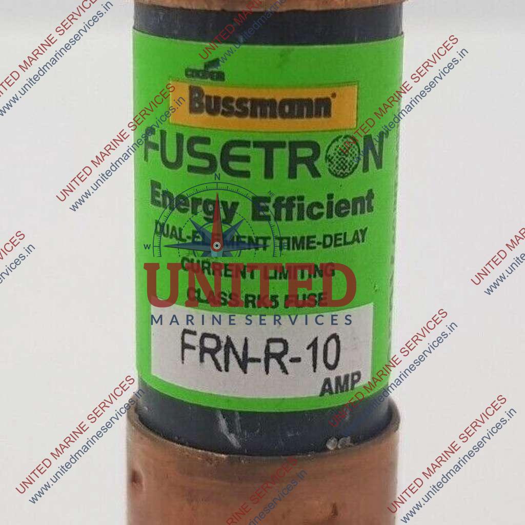 BUSSMANN FRN-R-10 FUSETRON DUAL ELEMENT TIME DELAY CLASS RK5 FUSE / LOT ...