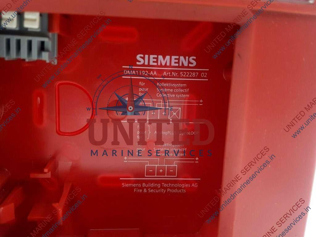 SIEMENS MANUAL CALL POINT HOUSING RED DMA1192-AA | United Marine Services