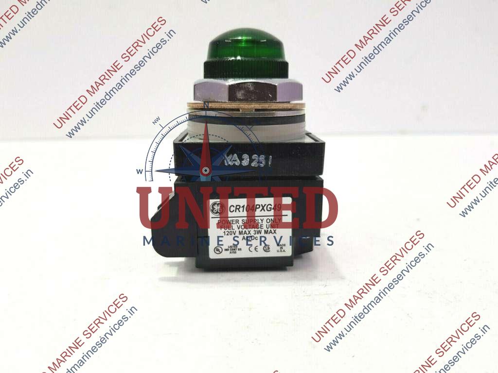 GE GREEN LIGHT LAMP INDICATOR WITHOUT LENS CR104PXG49 SERIES A | United ...