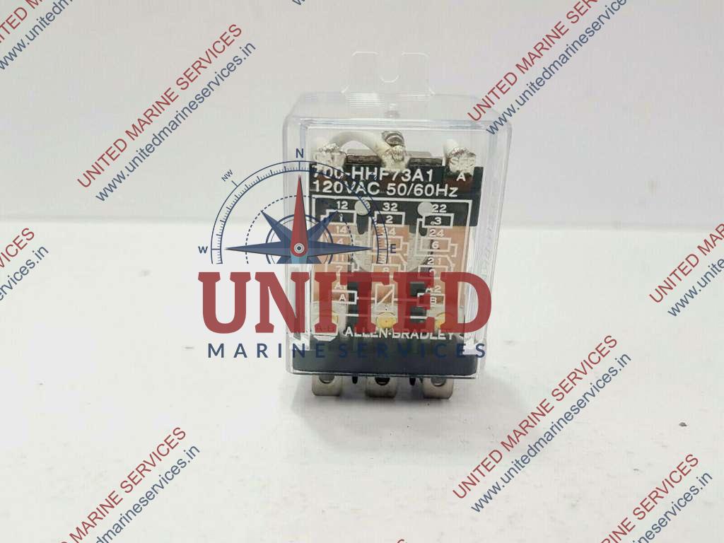ALLEN BRADLEY POWER FLANGE MOUNTED RELAY 700-HHF73A1 SER A 20 AMP ...