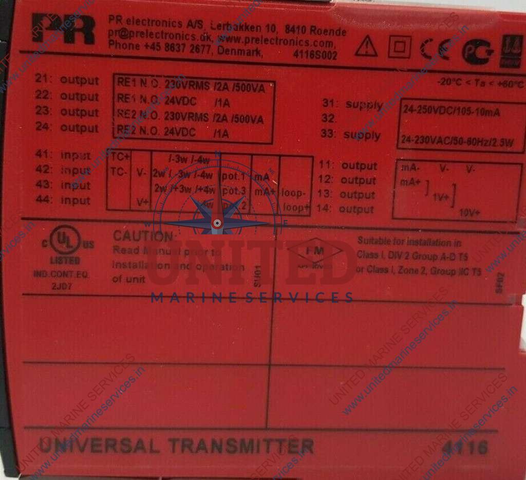 PR ELECTRONICS 4116 UNIVERSAL TRANSMITTER SIGNAL CONVERTER 4-20MA ...