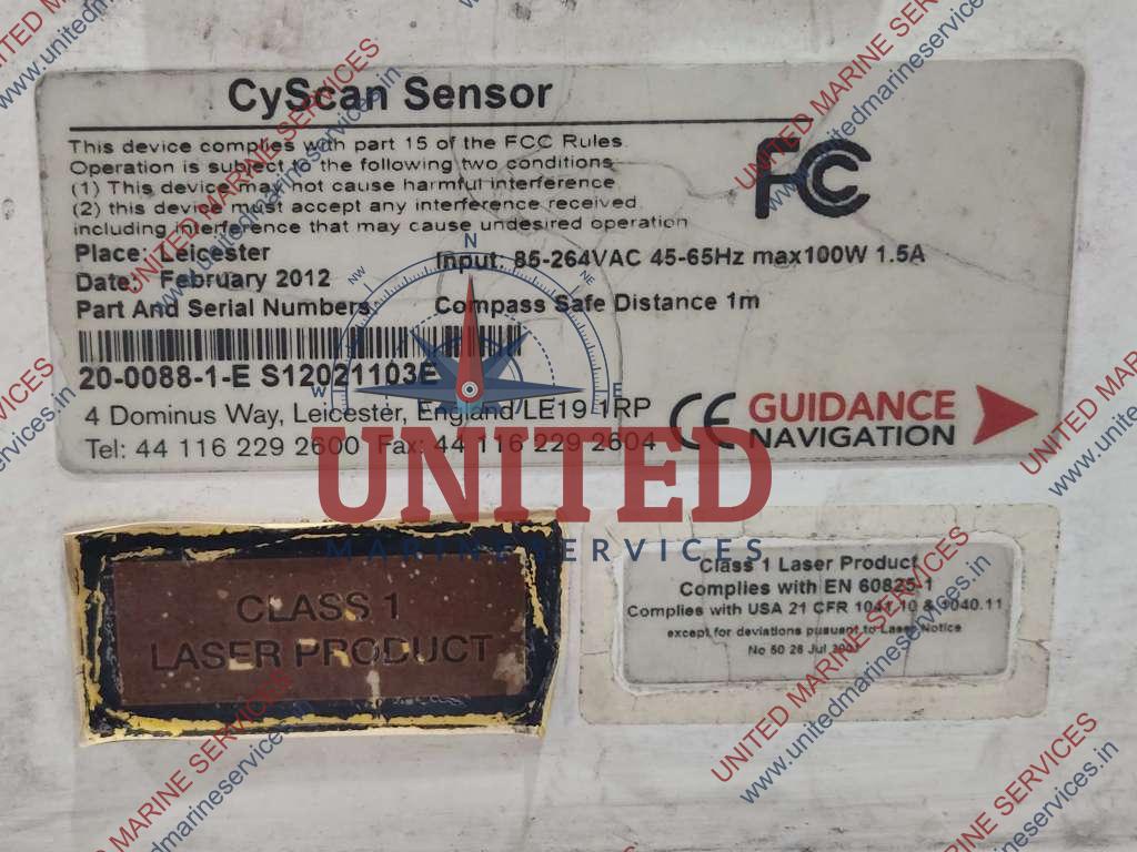 Guidance Navigation CyScan Sensor MK4 20-0088-1-E with Junction Box ...