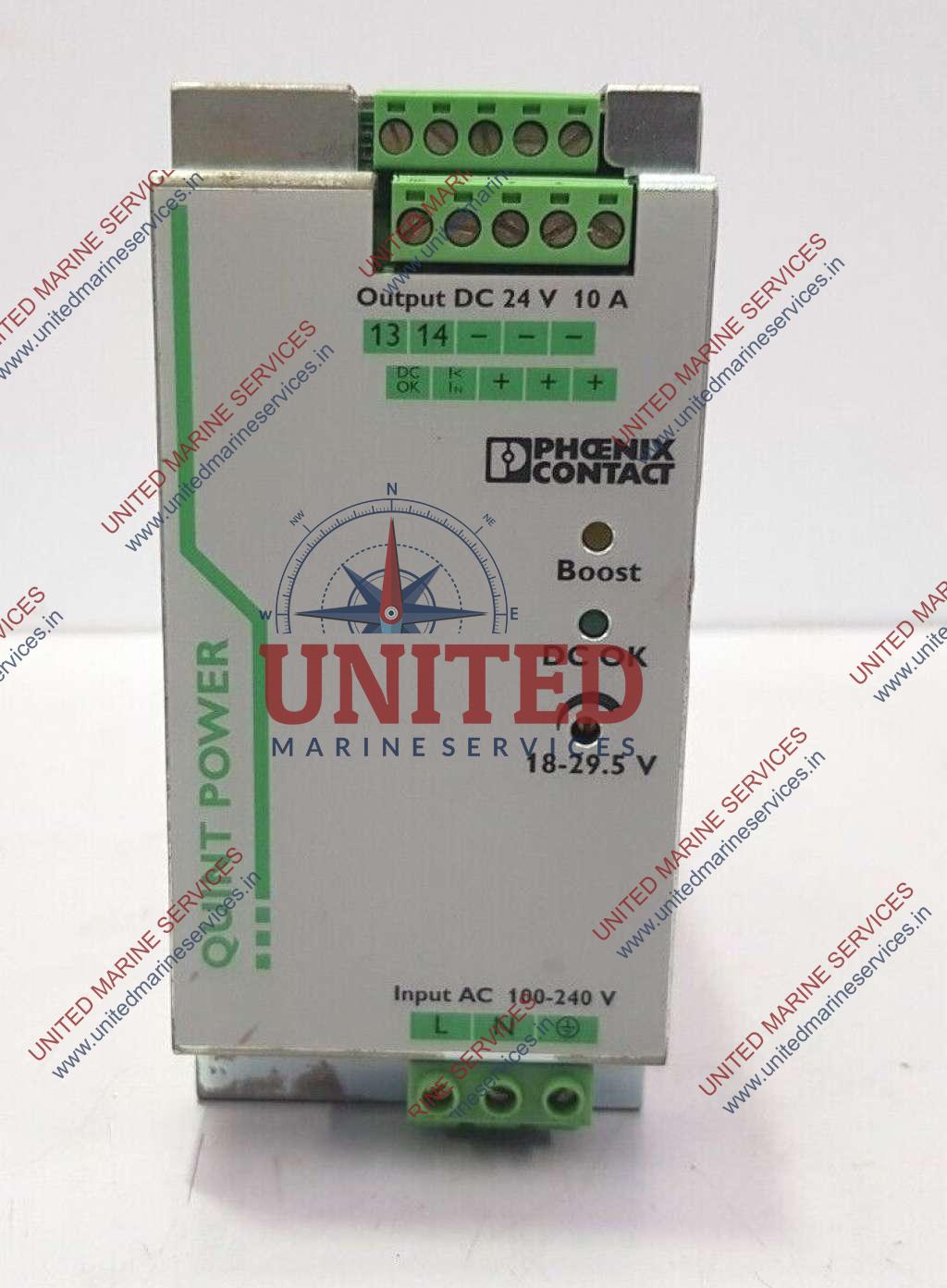 PHOENIX CONTACT POWER SUPPLY QUINT POWER PS/1AC/24DC/10 2866763 REV 07 ...