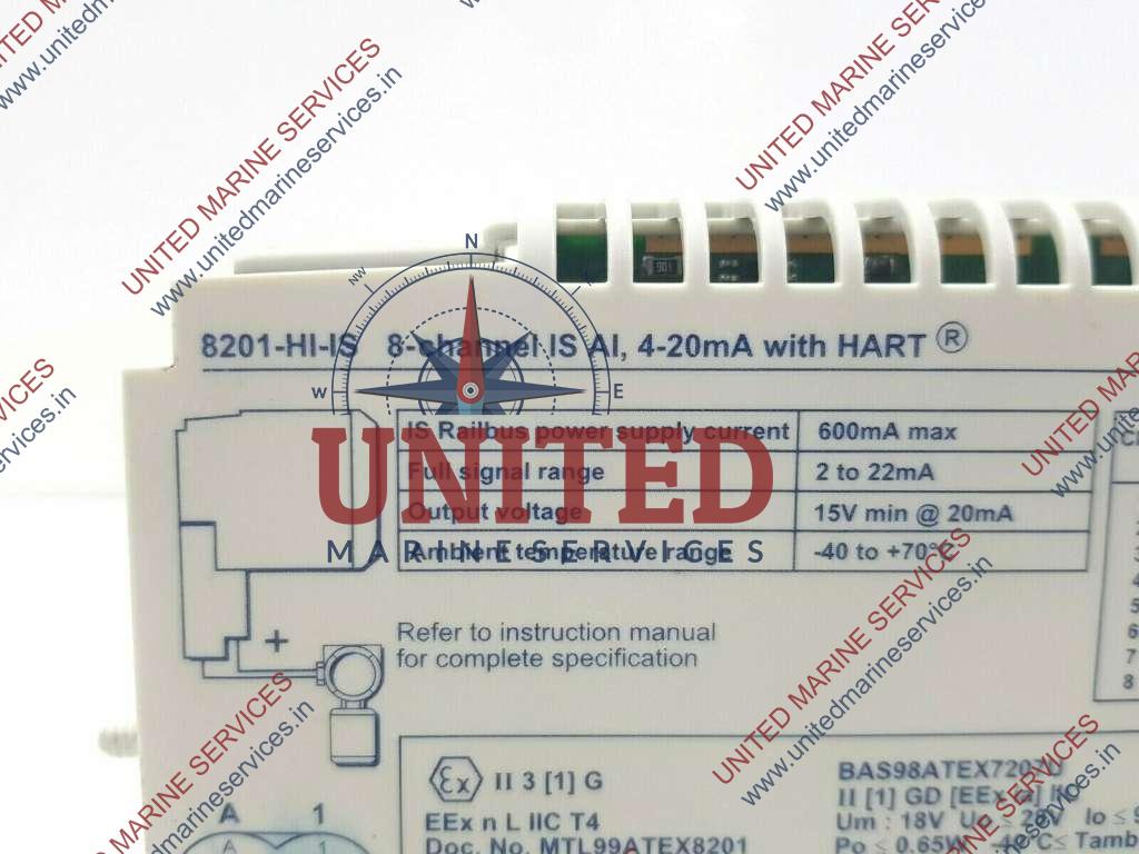 MTL 8201-HI-IS ANALOG INPUT MTL8000 SERIES HART ENABLED HI-SI 8 CHANNEL ...
