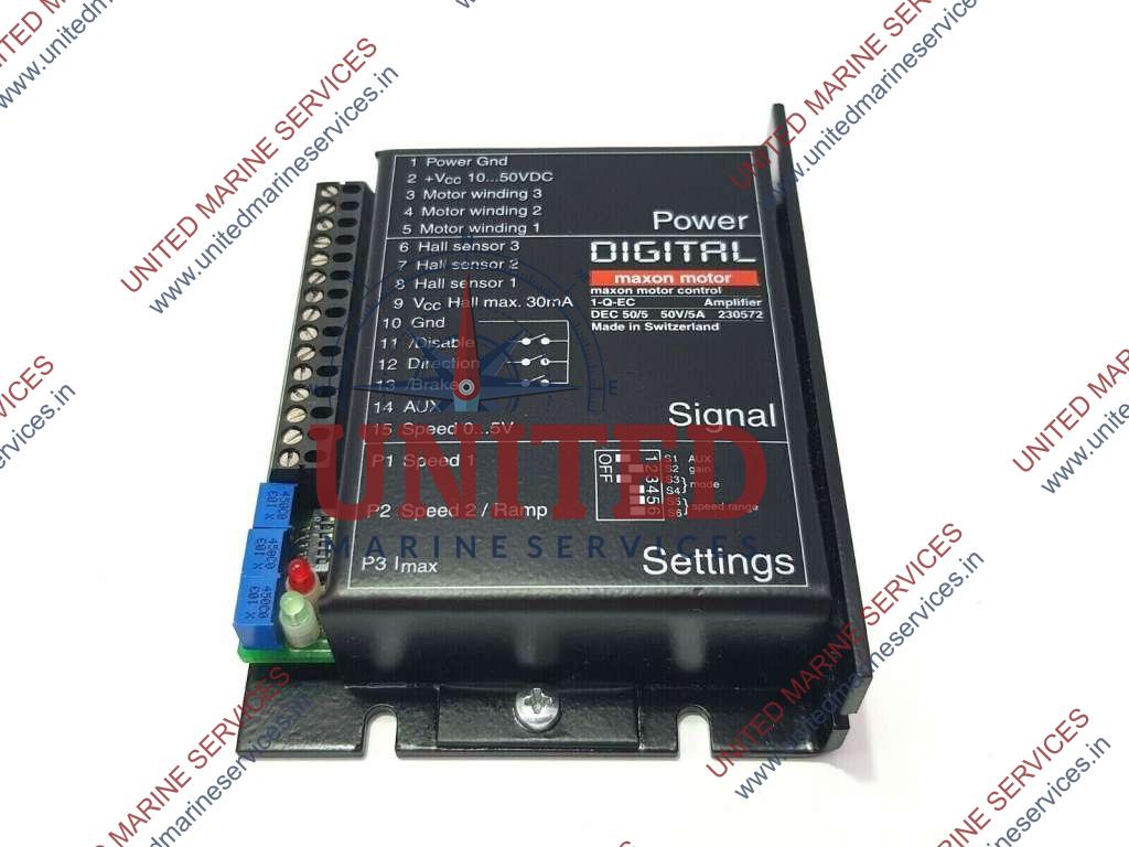 MAXON MOTOR CONTROL 1-Q-EC AMPLIFIER DEC 50/5 50V/5A | United Marine ...