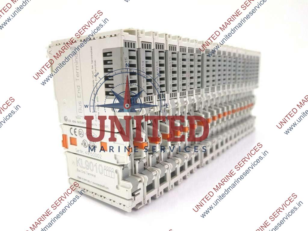 BECKHOFF KL9050 TERMINAL BUS EXTENSION WITH 6x KL1889, 12x KL2808, 1x ...