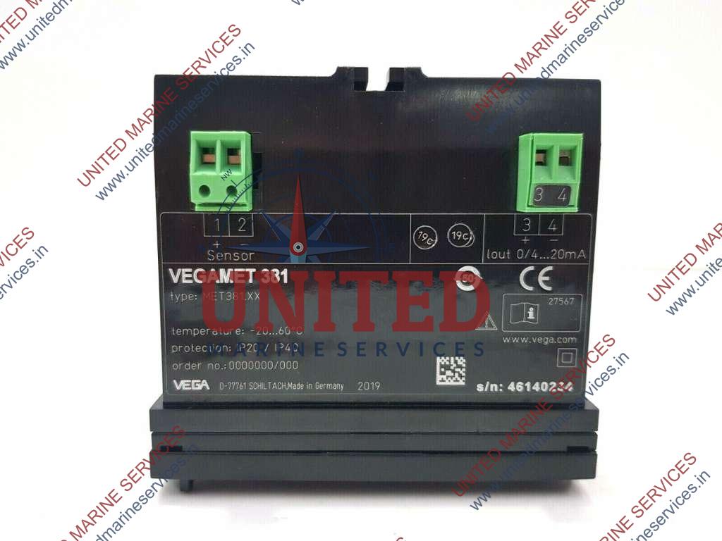VEGA VEGAMET 381 MET381.XX SIGNAL CONDITIONER SENSOR LEVEL PROBE RELAY ...