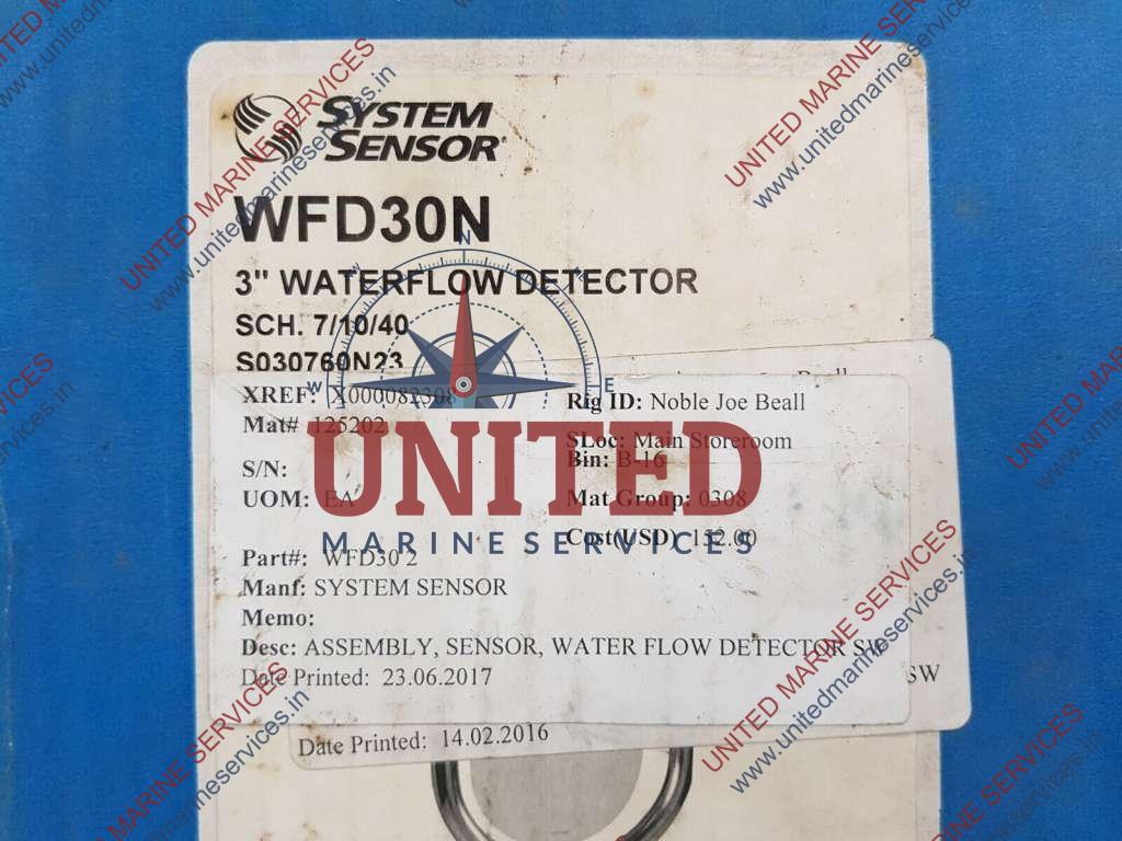 SYSTEM SENSOR WFD30N 3” WATERFLOW DETECTOR FIRE SPRINKLER MONITORING ...