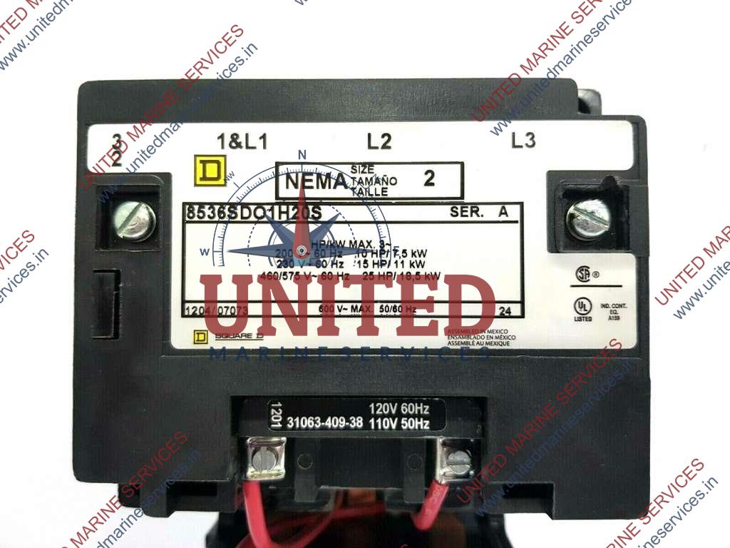 SQUARE D 8536SDO1V02H20S AC MAGNETIC NEMA SIZE 2 STARTER SER A | United ...
