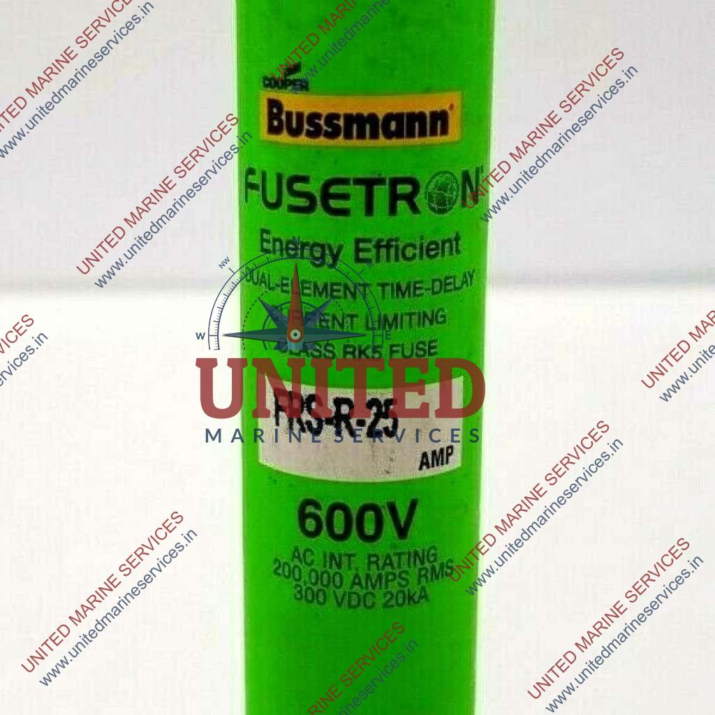 BUSSMANN FUSETRON DUAL ELEMENT TIME-DELAY FUSE FRS-R-25 / LOT OF 6 ...