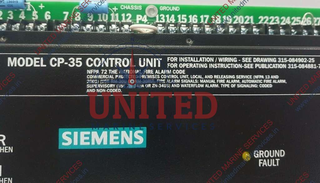 SIEMENS CP-35 UNIVERSAL ALARM CONTROL F SYSTEM 3 580-184872-16 | United Marine Services