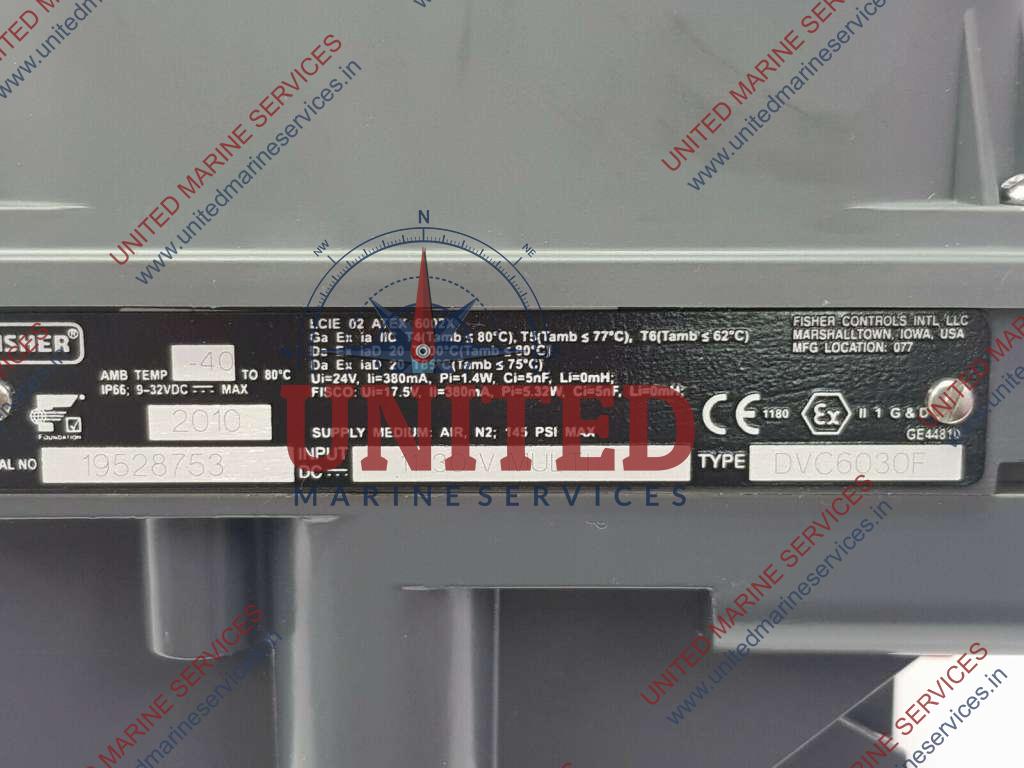 FISHER FIELDVUE DVC6030 DIGITAL VALVE CONTROLLER 11-30 V MULTI DVC6030F ...