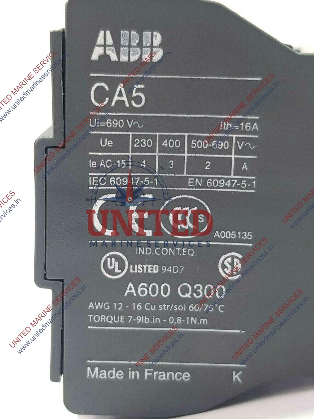 ABB CA5-40E AUXILIARY CONTACT BLOCK CA5 1SBN010040R1040 - SET OF 2 ...