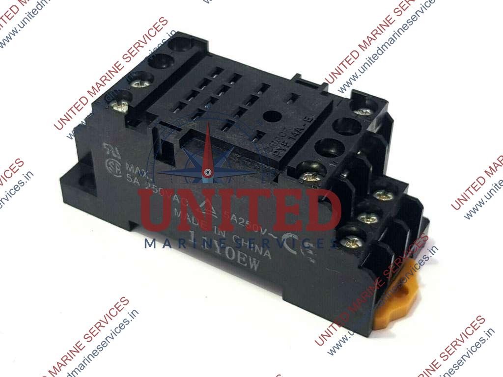 OMRON PYF 14A-E DIN RAIL RELAY SOCKET BASE 250VAC 5A / LOT OF 23 ...