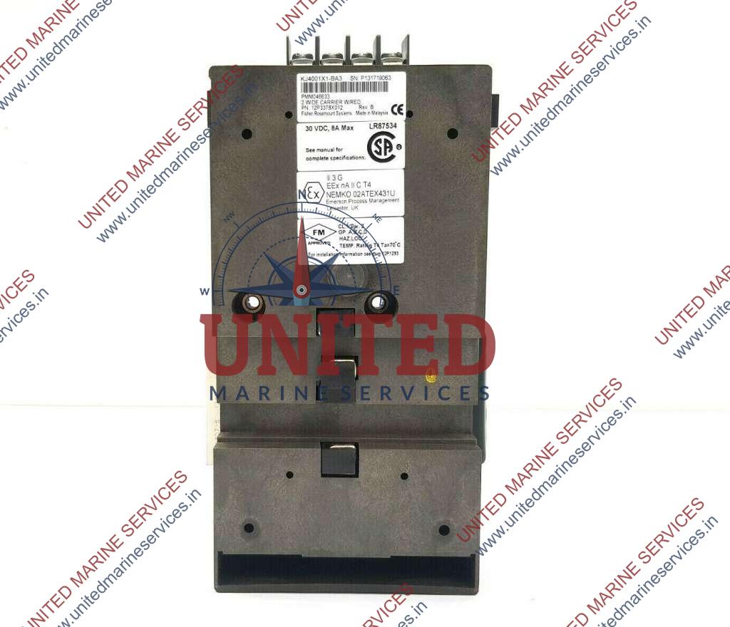 EMERSON / DELTAV KJ4001X1-BA3 2 WIRE CARRIER BASE MODULE 13P3378X012 ...