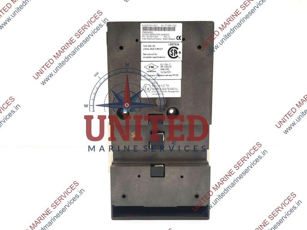 EMERSON / DELTAV KJ2221X1-EA1 SISNET REPEATER CARRIER 12P3241X012 REV ...