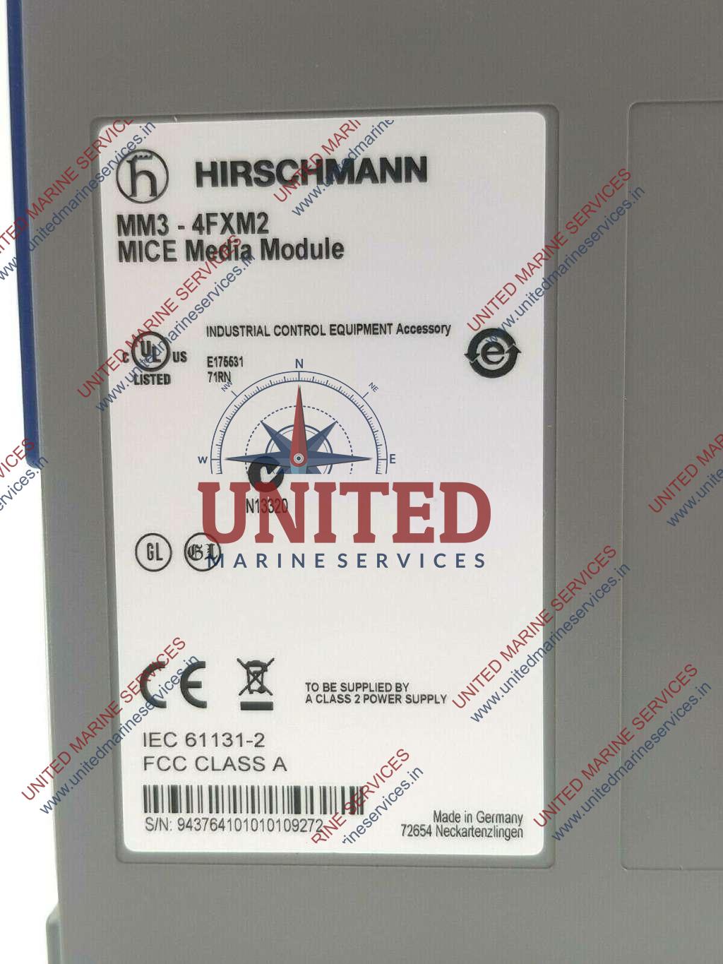 HIRSCHMANN MM3-4FXM2 MICE MEDIA MODULE 943 764-101 | United Marine Services