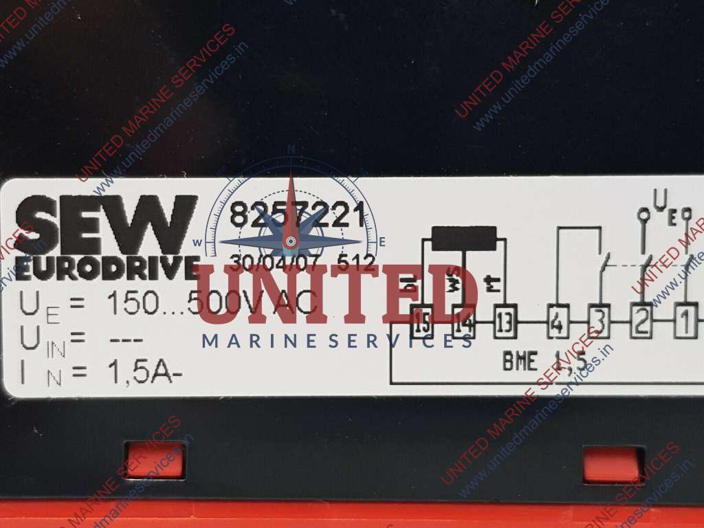 SEW EURODRIVE BME 1,5 BRAKE RECTIFIER MODULE 8257221 | United Marine ...