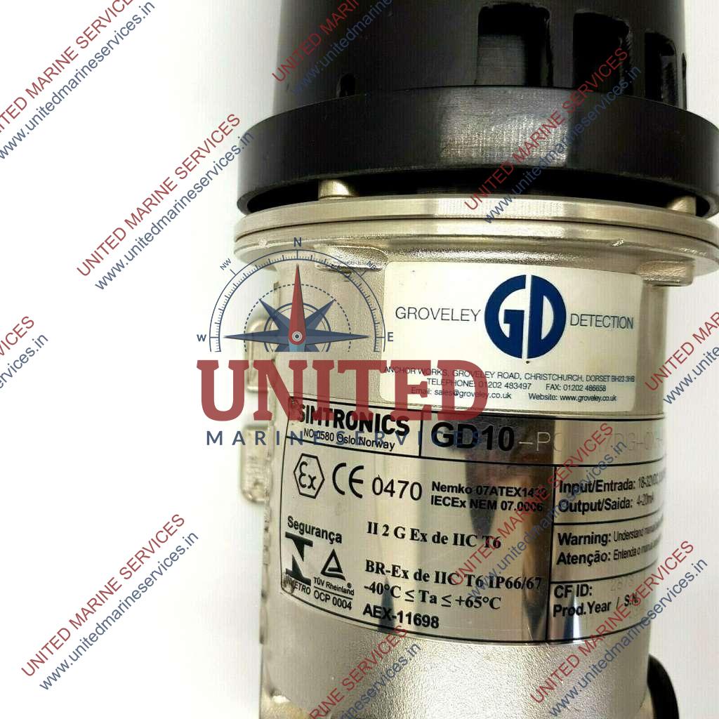 SIMTRONICS GD10-P00-17DG-0BH-00 GAS POINT DETECTOR / GD10P0017DG0BH00 ...