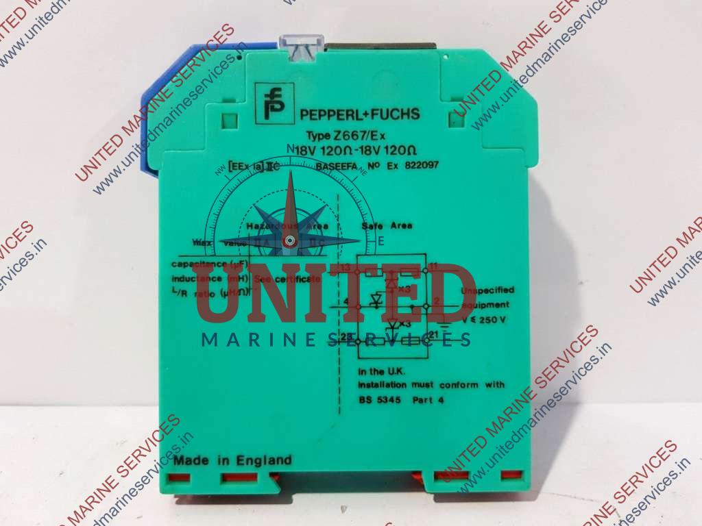PEPPERL + FUCHS BARRIER DIODE Z667/EX 822097 | United Marine Services