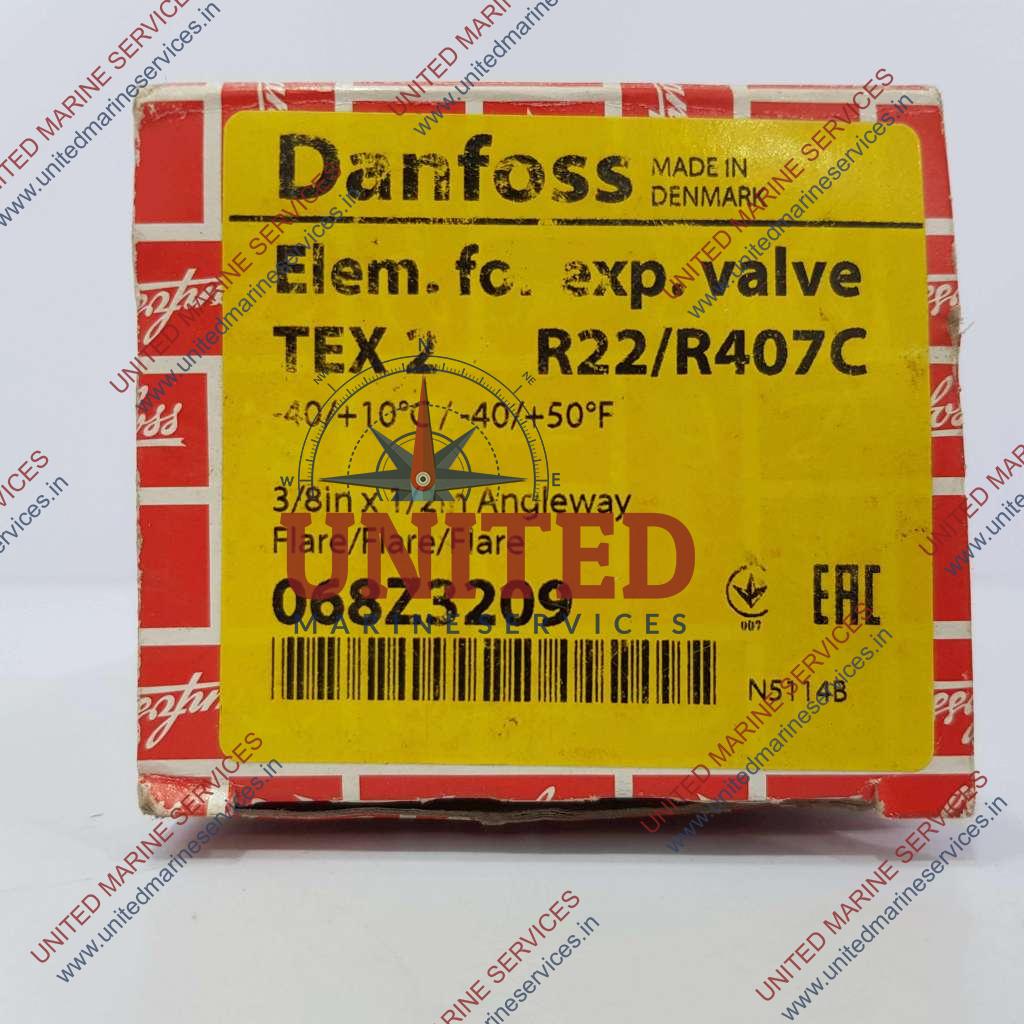 DANFOSS TEX2 068Z3209 Q-31122 R22/R407C Thermostatic Expansion Valve ...