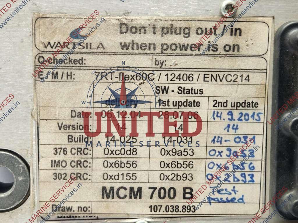 WARTSILA MCM700B MAIN CONTROL MODULE | United Marine Services