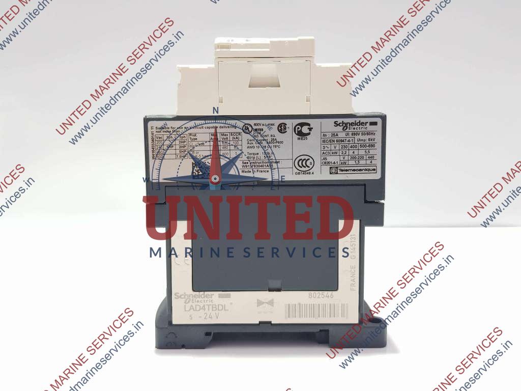 SCHNEIDER ELECTRIC LC1D09BD CONTACTOR 3P 24VDC | United Marine Services