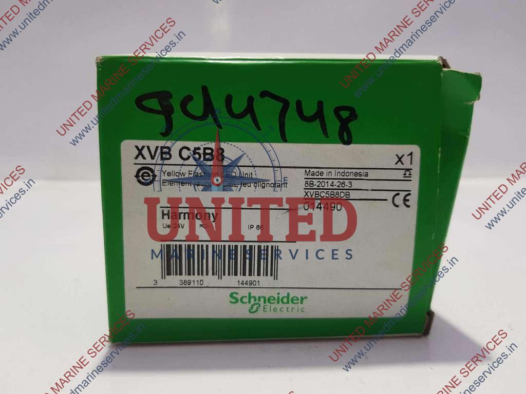 SCHNEIDER ELECTRIC XVB C5B8 YELLOW FLASHING LED UNIT XVBC5B8DB 24V IP ...