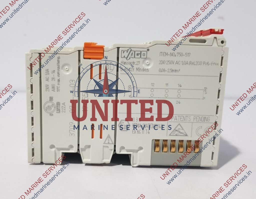 WAGO 2-CHANNEL RELAY OUTPUT 750-517 / LOT OF 10 | United Marine Services
