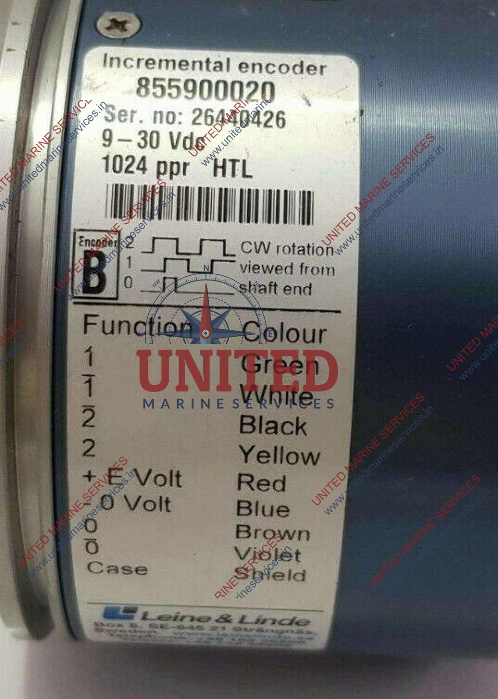 LEINE & LINDE 855900020 INCREMENTAL ENCODER | United Marine Services