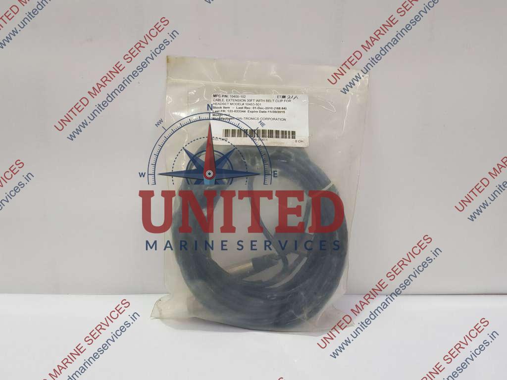 GAI-TRONICS EXTENSION SENSOR CABLE 30FT WITH BELT CLIP 10400-102 ...