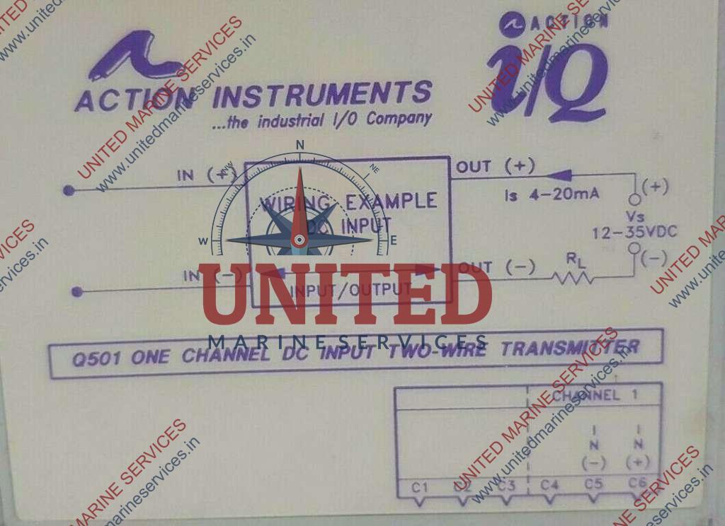 EUROTHERM Q501-1B10 1 CHANNEL DC INPUT 2 WIRE TRANSMITTER ACTION I/Q / LOT OF 3 | United Marine ...