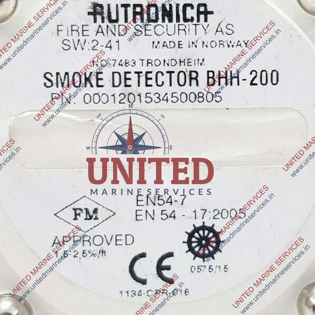 AUTRONICA 0001201534500805 SMOKE DETECTOR BHH-200 | United Marine Services