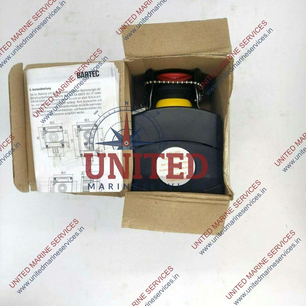 BARTEC 07-3511-9007 PUSH BUTTON CONTROL STATION EMERGENCY STOP BUTTON ...