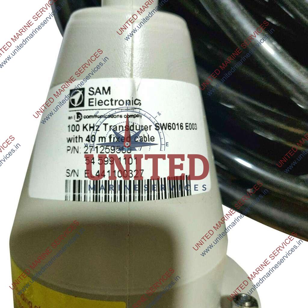 SAM ELECTRONICS 100 KHZ TRANSDUCER SW6016 E003 WITH 40 M FIX CABLE ...