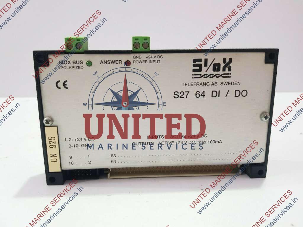 SIOX S27 64-DI/DO INPUT OUTPUT MODULE TELEFRANG 6SS27 | United Marine ...
