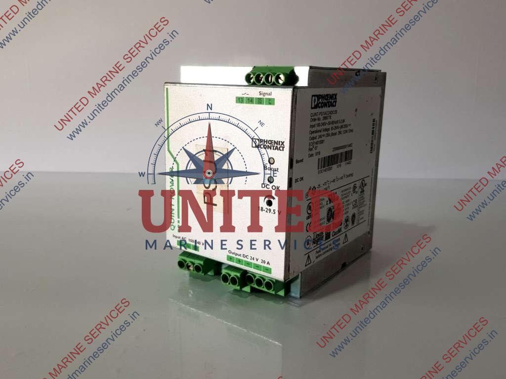 PHOENIX CONTACT POWER SUPPLY PSU1 QUINT-PS/1AC/24DC/20 2866776 REV 07 ...