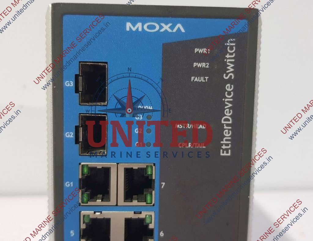 MOXA ETHERDEVICE SWITCH EDS-510A-1GT2SFP 1201005100011 REV 1.3 | United Marine Services