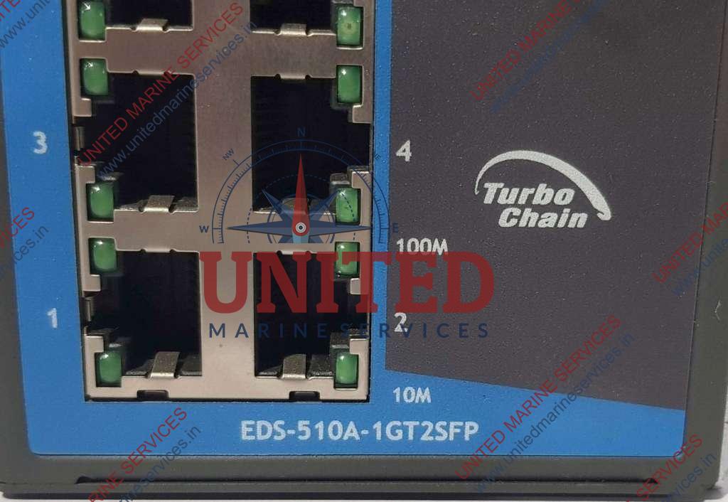 MOXA ETHERDEVICE SWITCH EDS-510A-1GT2SFP 1201005100011 REV 1.3 | United Marine Services