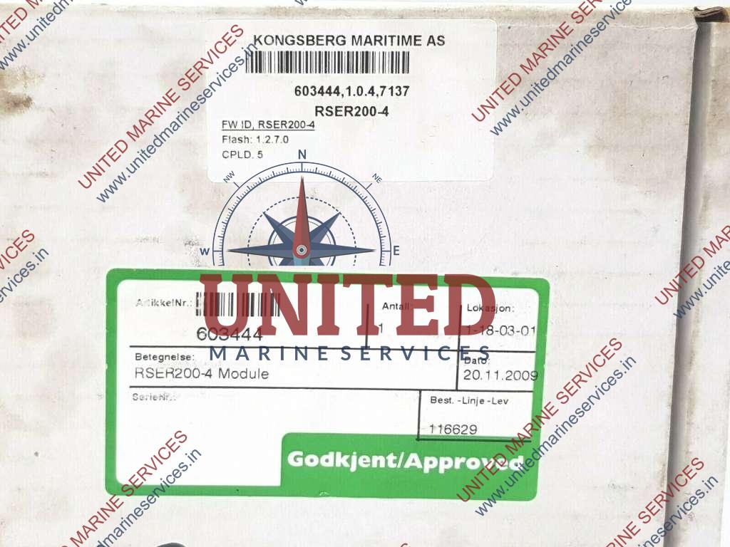 KONGSBERG MARITIME RSER200-4 REV. 1.0.4 INPUT MODULE 603444 | United ...